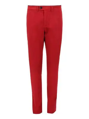 DEPARTMENT 5 Slim Fit Cotton Trousers - Red