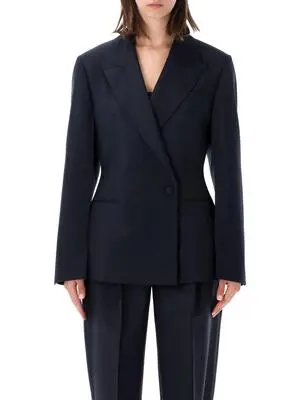 RÓHE Hourglass Tailored Wool-mohair Blazer - Blu