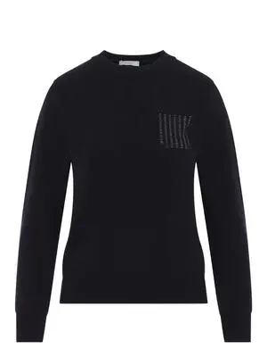 Peserico Pesericco Crew Neck Fine Knit Sweater - Blue