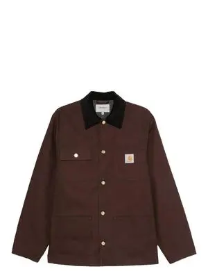 Carhartt Work In Progress Dearborn Canvas Jacket With Corduroy Collar - Brown