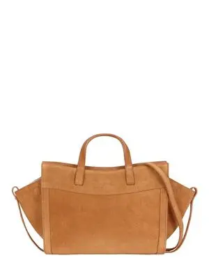 SAONARA BRAND Saonara Suede Mini Shopping Bag - Brown