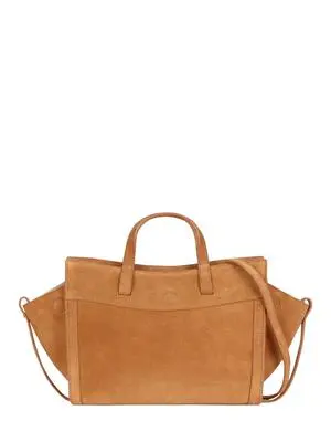 SAONARA BRAND Saonara Suede Mini Shopping Bag - Brown