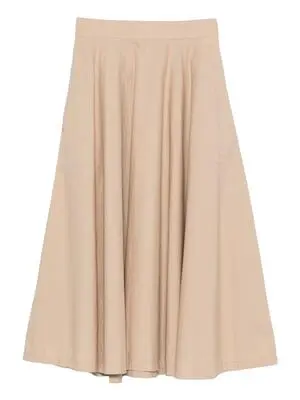 WHITE SAND Cotton Maxi Skirt - Grey
