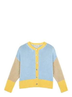 Mind Traveler Color-block Cardigan - Yellow