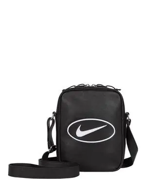 Supreme X Nike Leather Shoulder Bag - Black