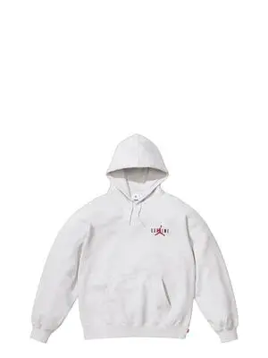 Supreme X Air Jordan Hooded Sweatshirt - Ash Grey