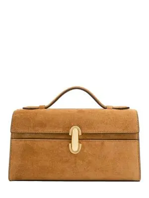 Savette Symmetry Suede Pochette - Tan