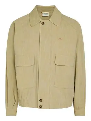 Drole De Monsieur Canvas Raglan Jacket - Khaki