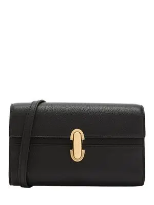 Savette Symmetry Grained Leather Mini Bag - Black