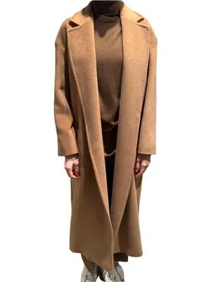 Max Mara Long-sleeved Collared Coat - Camel