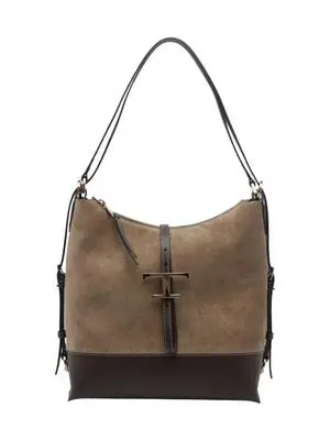 TOD'S Timeless Medium Shoulder Bag - Black