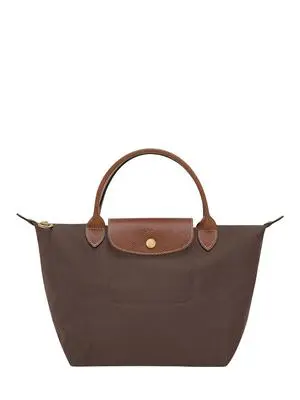 Longchamp Le Pliage Recycled Nylon Top Handle Bag - Mocha