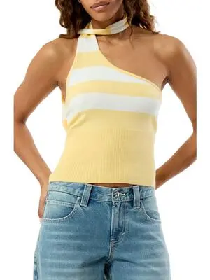 PACSUN Vanessa Scarf Knit Top - Yellow
