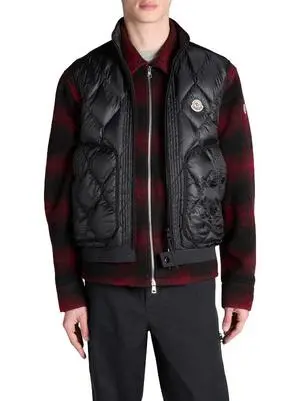 Moncler Erelia Diamond Quilted Down Vest - Black