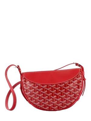 Goyard Hirondelle Shoulder Bag Coated Canvas And Leather - Red