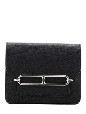 Hermès Roulis Slim Wallet Chevre Mysore - Black