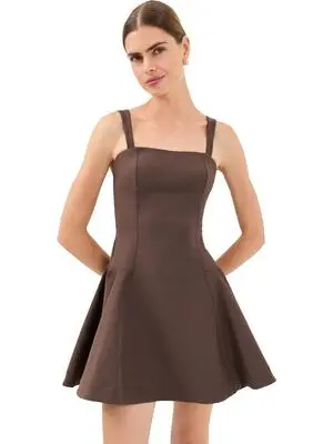 Simkhai Sadie Mini Dress - Chocolate