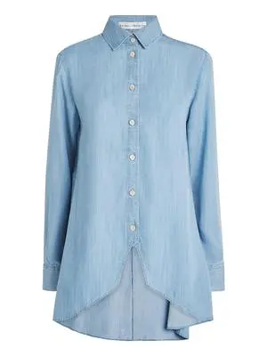 Palmer//harding Asymmetric Rhythm Shirt - Blue