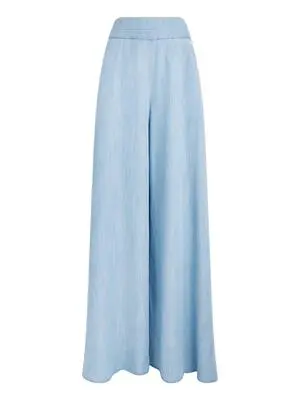 Palmer//harding Wide-leg Full Length Trousers - Blue