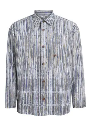 Issey Miyake Cotton Curviness Shirt - Blue