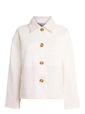 Barbour Barbour Stretch-Cotton Cloverdale Jacket Ivory