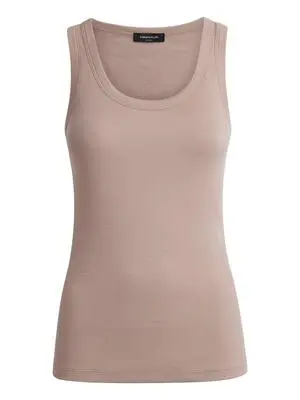 Fabiana Filippi Rib-knit Embellished Tank Top - Brown