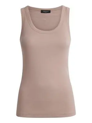 Fabiana Filippi Rib-knit Embellished Tank Top - Brown