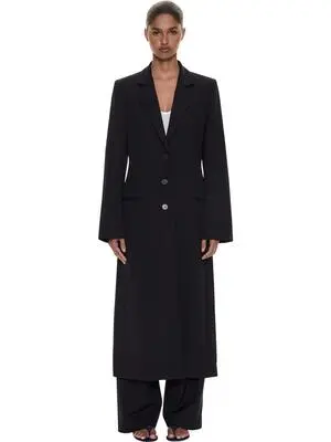 Christopher Esber Talus Tailored Wool Coat - Black