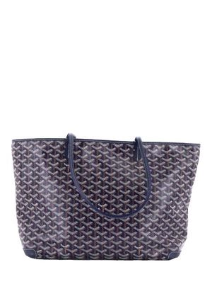 Goyard Artois Tote Coated Canvas Mm - Blue