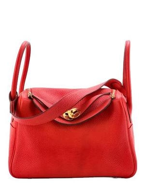 Hermès Lindy Bag Clemence 26 - Red