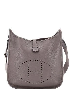 Hermès Evelyne Bag Gen Iii Clemence Pm - Grey