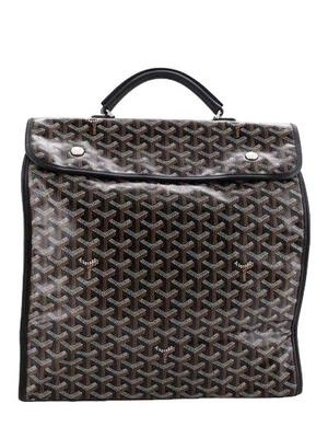 Goyard Saint Leger Briefcase Backpack Coated Canvas - Black