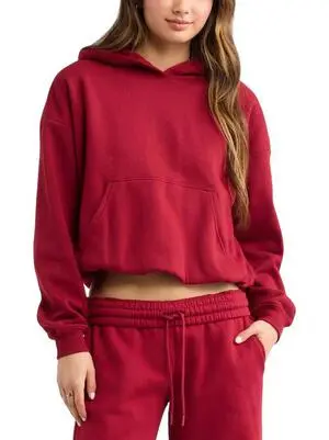 Bp. Bubble Hem Hoodie - Red Cinder