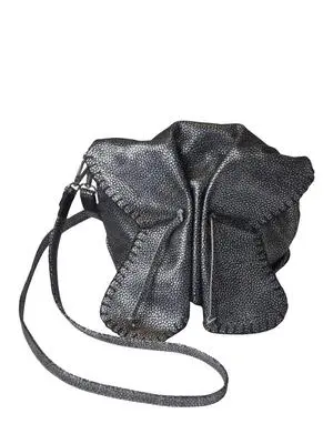Carlos Falchi Carlos Falchi Butterfly Leather Bag Silver