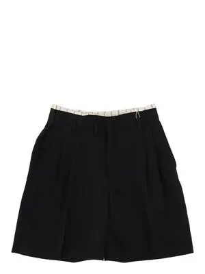MAISON MARGIELA Virgin Wool Tailored Shorts - Black