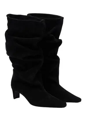 Staud Wally Suede Mid-calf Boots - Black