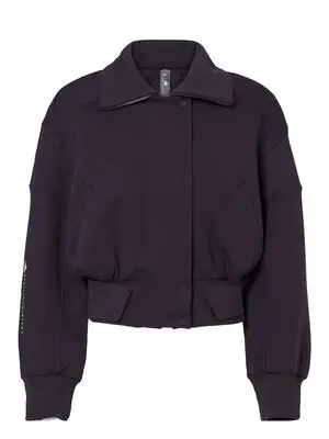 Adidas By Stella McCartney Cotton-blend Bomber Jacket - Purple
