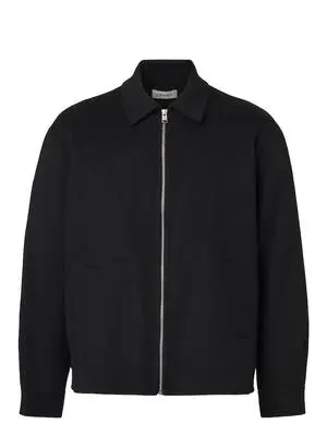 FRAME Wool Zip Jacket - Black