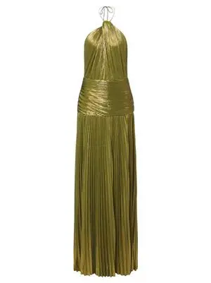 Retrofete Retrofete Thalia Halterneck Gown Green