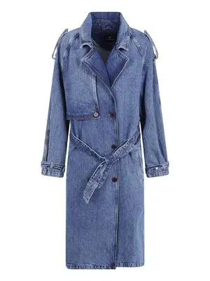 ANINE BING Maxi Coat - Blue