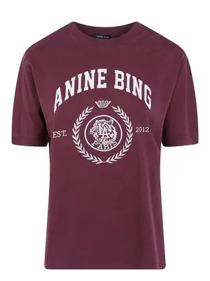 ANINE BING Jaylin" Collegiate Graphic T-shirt - Red