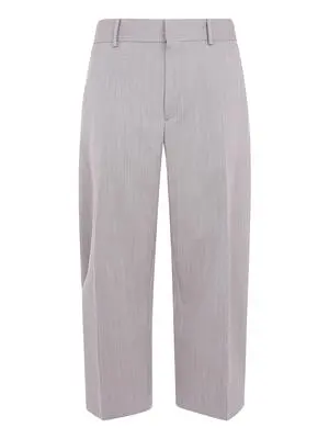 Studio Nicholson Curved Leg Full Length Trousers - Brown