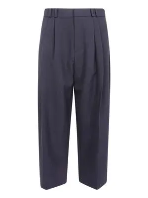Studio Nicholson Pants Volume Double Pleat - Black