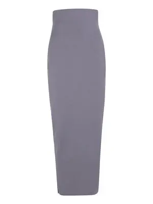 Rick Owens Wool Blend "dirt Pillar" Skirt - Gray