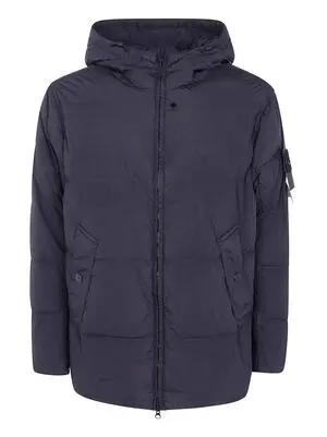 Stone Island Hooded Polyamide Jacket - Black