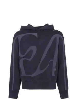 Emporio Armani Cotton Sweatshirt With Logo Detail - Black