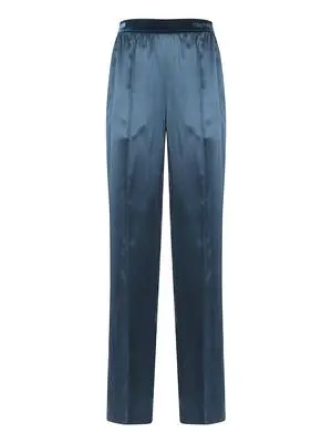 TOM FORD Silk Satin Pants - Blue
