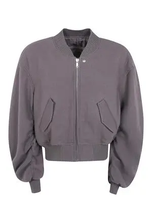Rick Owens Padded Wool Bomber Jacket - Gray