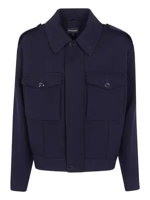 Emporio Armani Wool Jacket - Blue