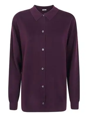 Aspesi Virgin Wool Polo Neck Sweater - Red